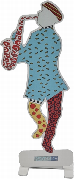 Stand Saxophone Player Laser Cut - Hadarya